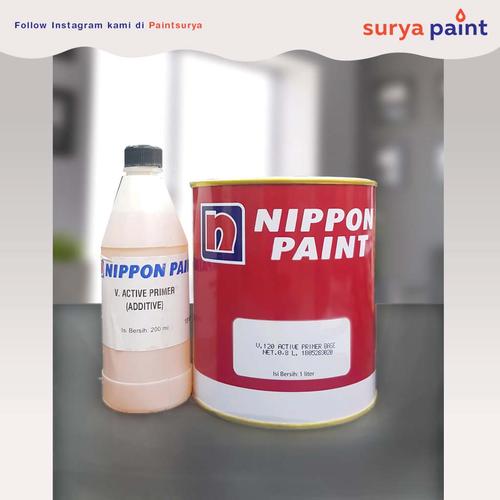 Jual Cat Nippon Vinilex 120 Active Primer 1L set / cat dasar besi galvanis - Kota Tangerang ...