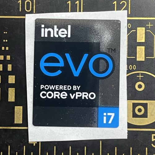 Jual Sticker stiker logo intel Core i7 vpro EVO 11th gen ori - Kota ...