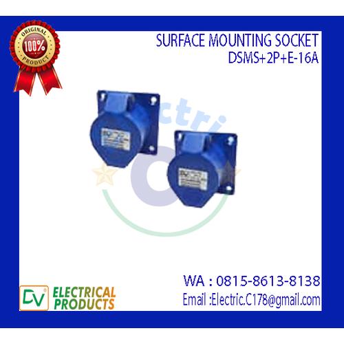 Jual surface mounting socket DV / DSMS-2P+E-16A / 200-250VAC / IP44 ...