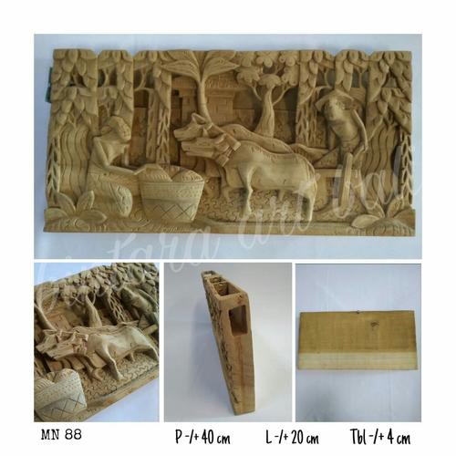 Jual hiasan dinding ukiran kayu kerajinan kayu souvenir bali wood ...