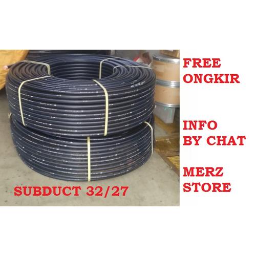 Jual pipa subduct hdpe 32 27mm 32/27 Vinilon hitam garis biru terlengka ...