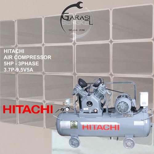 Jual Kompresor Angin Hitachi Air Compressor 5Hp 3 Phase 3.7P-9.5V5A ...