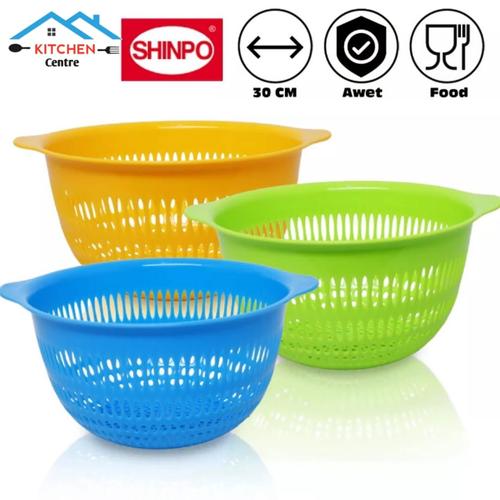Jual Baskom Cuci Sayur Baskom Sayur Plastik Keranjang Saringan Buah ...