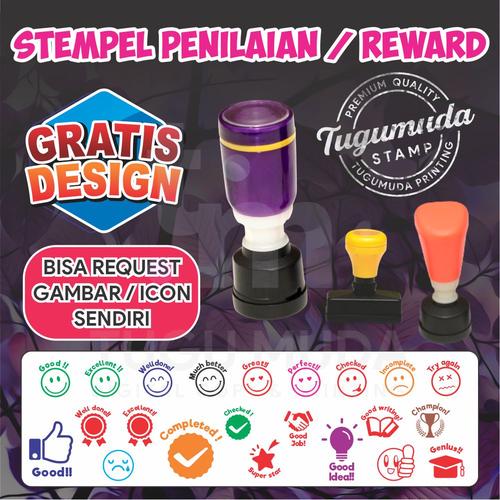 Jual STEMPEL PENILAIAN ANAK SEKOLAH / STAMP REWARD KID-CAP NILAI ...