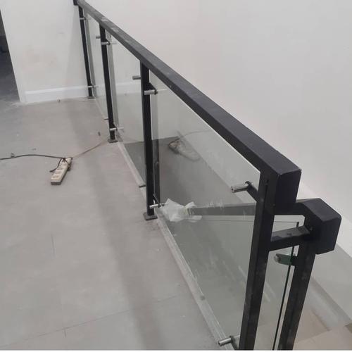 Jual ralling tangga kaca, hand rail/pegangan besi hollow galvanis ...