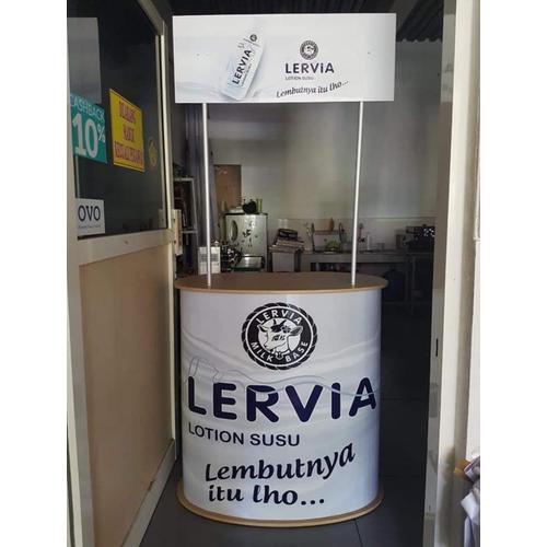 Jual Pop Up Table Event Desk Meja Display Event Branding Stand Custom ...