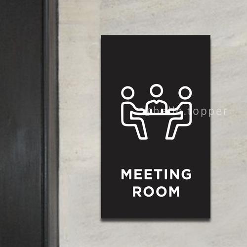 Jual Sign Meeting Room Acrylic Modern 15x25 | Sign Board Acrylic ...