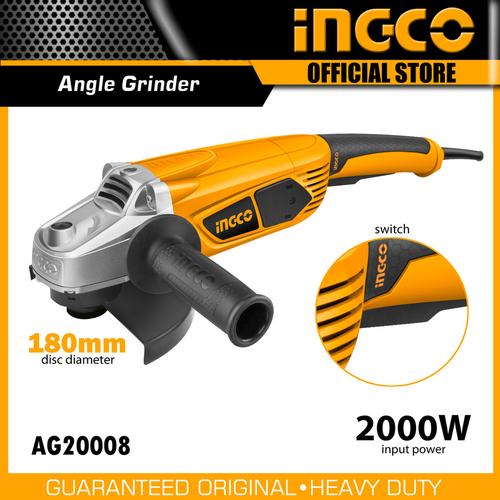 Jual MESIN GERINDA GRENDA TANGAN ANGLE GRINDER MURAH 7" INCH AG20008 ...