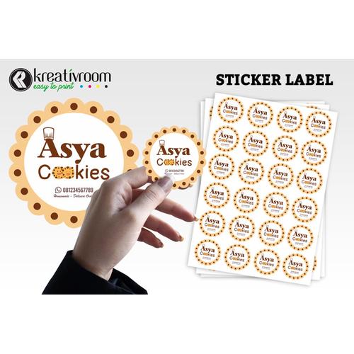 Jual sticker label produk makanan murah | label produk | sticker ...
