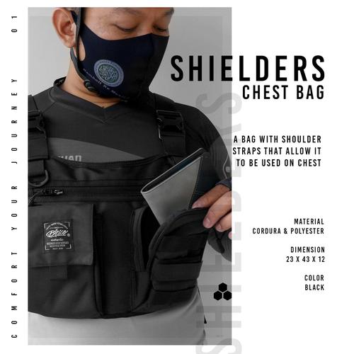Promo Tas Rompi Dada Pria Chest Bag Rig Original Premium Multifungsi ...