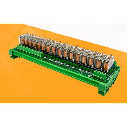 Jual 16 channel Omron PLC control panel relay module G2R-1-E 16A 24V DC ...