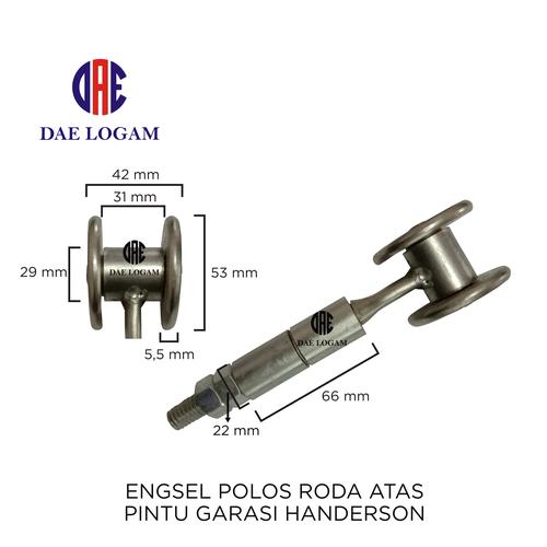 Jual Engsel Polos Roda Atas Pintu Garasi Handerson Ukuran Besar - Kab ...