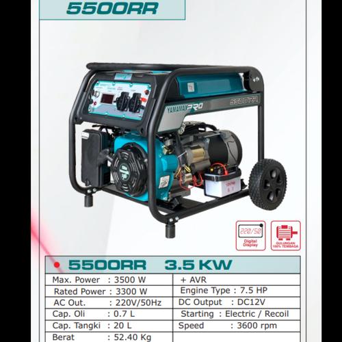 Jual Generator Yamamax Pro 5500 4 Tak Rubicon Genset 5500 3500 Watt ...