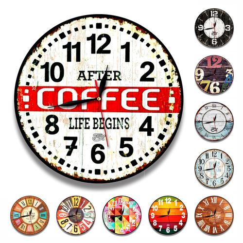 Jual Jam Dinding Unik Vintage Jam Dinding Kayu - Classic Style 30cm ...