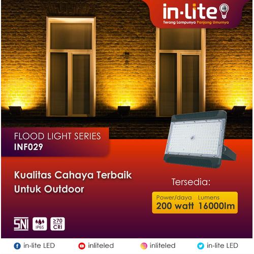 Jual LAMPU IN LITE LED SOROT INLITE LED FLOODLIGHT TEMBAK 200W 200 W ...