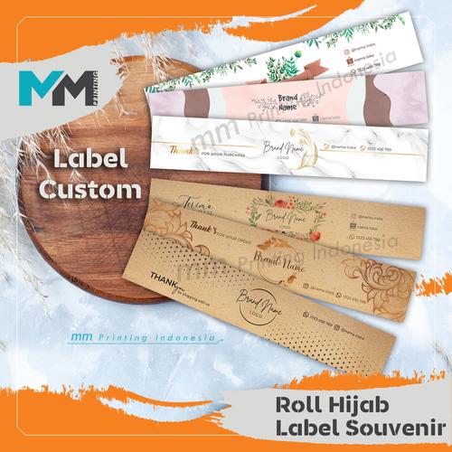 Jual Roll Hijab/Label Souvenir/Label Packing/Label Makanan/Rol Hijab ...