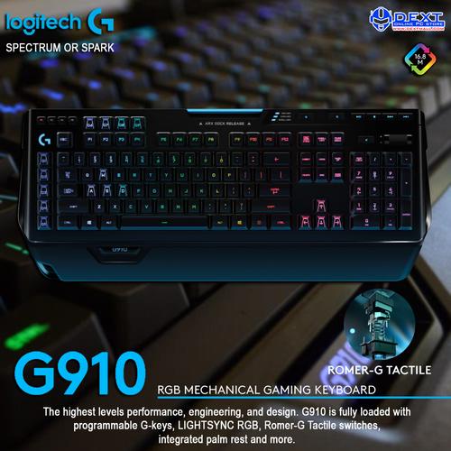 Jual Logitech G910 Orion Spectrum RGB Mechanical Gaming Keyboard - Kota ...