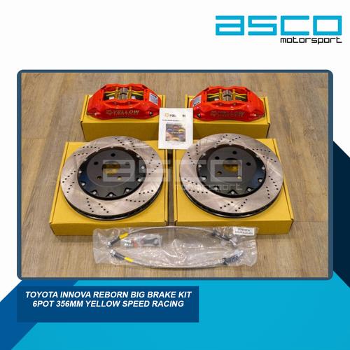 Jual Toyota Innova Reborn Big Brake Kit 6Pot 356mm Yellow Speed Racing ...