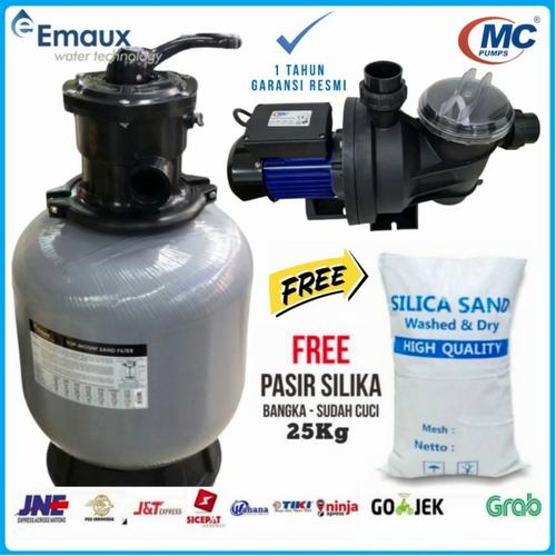 Jual Pompa Kolam Renang 1Hp Set Tabung Sand filter 16in Bonus Pasir ...