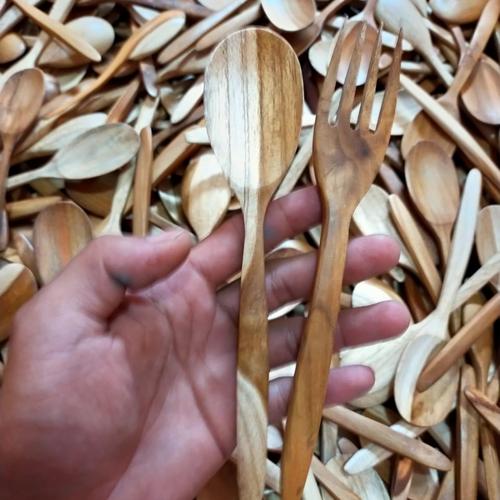 Jual Sendok Garpu Kayu Jati - Garpu Jati - Kota Batu - el_artgallery ...