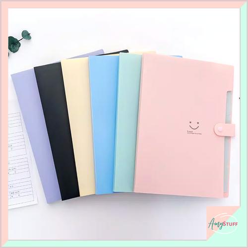 Jual Organizer File Folder Document Bag - Map A4 Sekat 5 Smile Pastel ...