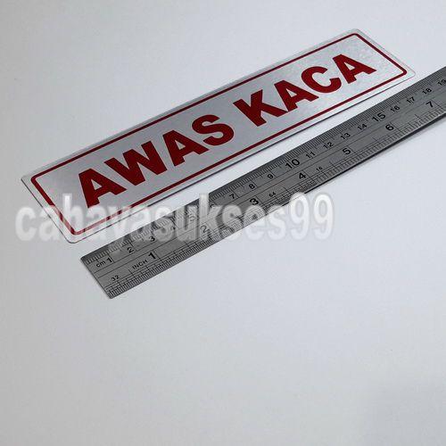 Jual Sticker Plat Anodizing Aluminium Sticker Safety Sign Tanda AWAS ...