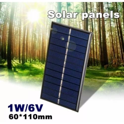 Jual Modul Solar Cell Panel Surya Mini 6v 1w 200mA Ponsel 18650 Cas HP ...