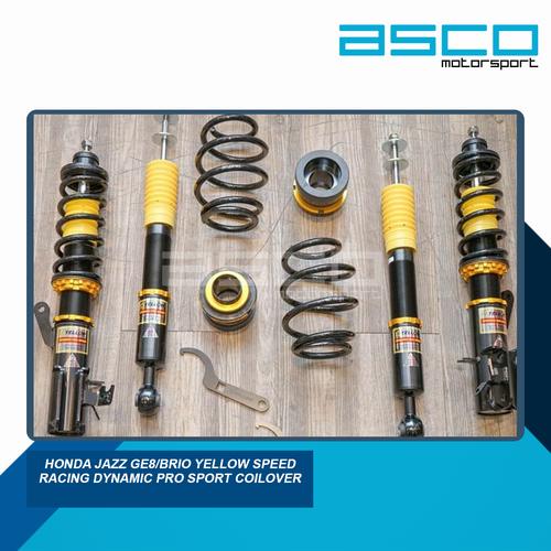 Jual Honda Jazz GE8/Brio Yellow Speed Racing Dynamic Pro Sport Coilover ...