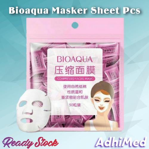 Jual bioaqua compressed mask sheet kertas masker sheet permen masker ...