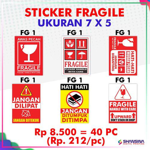 Jual STICKER FRAGILE - Kota Tangerang Selatan - shansina printing ...