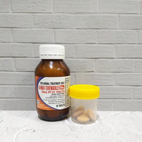 Jual Phytomenadion/ vitamin k1 50 mg tablet untuk hewan per 5 tablet ...