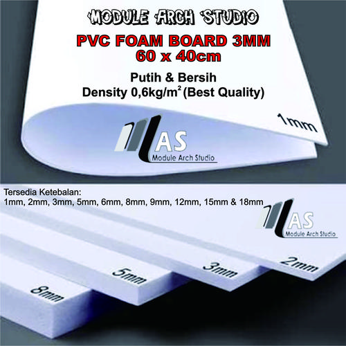 Jual PVC 3mm / PVC Foam Board 3mm 60x40cm - Kab. Tangerang - Module ...
