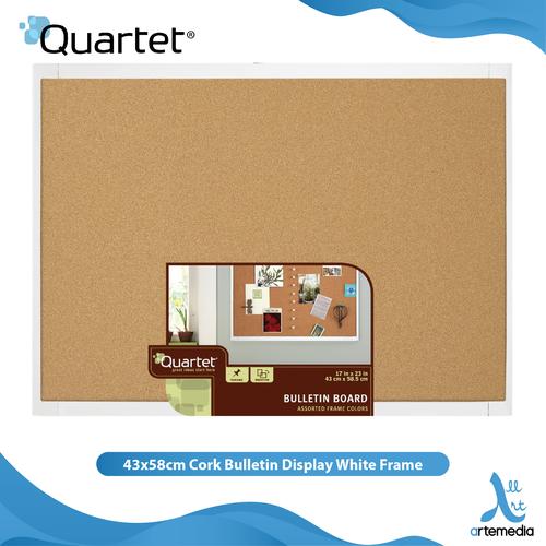 Jual Quartet Buletin Board - Papan Oak Cork Whiteframe 43cmx58,5cm ...