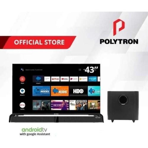 Jual TV LED POLYTRON PLD 43BAG9953 43 INCH SOUNDBAR ANDROID SMART TV ...
