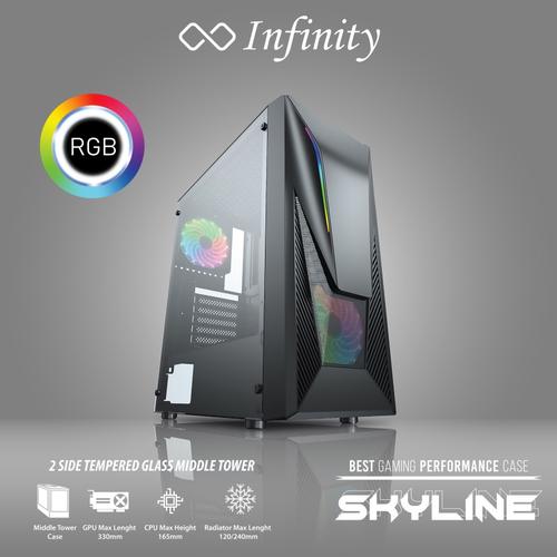 Jual Casing Infinity Skyline - include 2 FAN 12cm RGB - Kota Bandung ...