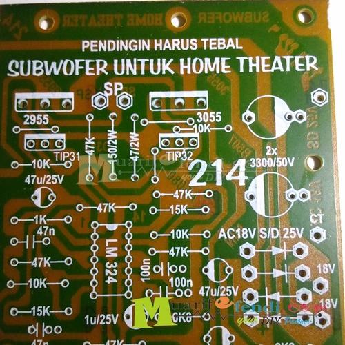 Jual PCB Subwoofer Power Amplifier Untuk Home theater plus filter ...