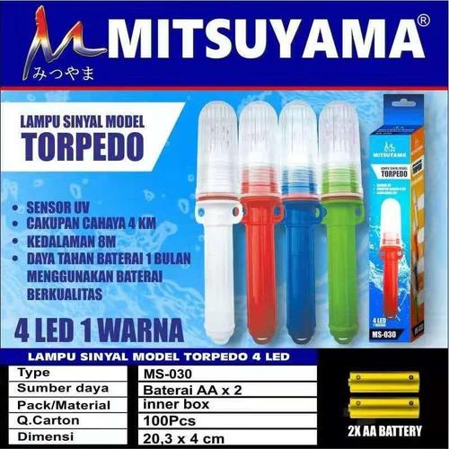 Jual Lampu Nelayan Lampu Sinyal LED MS-030 Lampu Sinyal Torpedo - Merah ...
