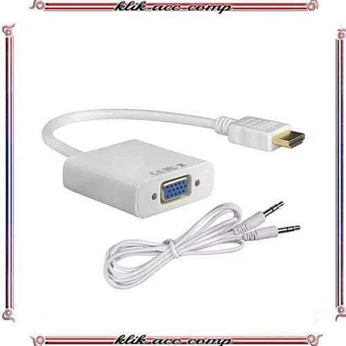 Jual Converter Hdmi to vga plus audio / input hdmi output vga plus ...