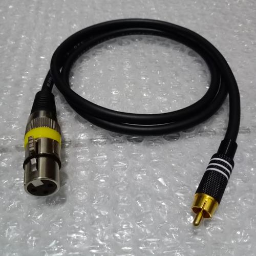 Jual KABEL AUDIO XLR FEMALE (CEWEK) KE RCA KABEL OUTPUT MIXER 1-3 METER ...