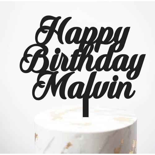 Jual Custom Cake Topper | Bisa Custom Tulisan | Acrylic Topper ...