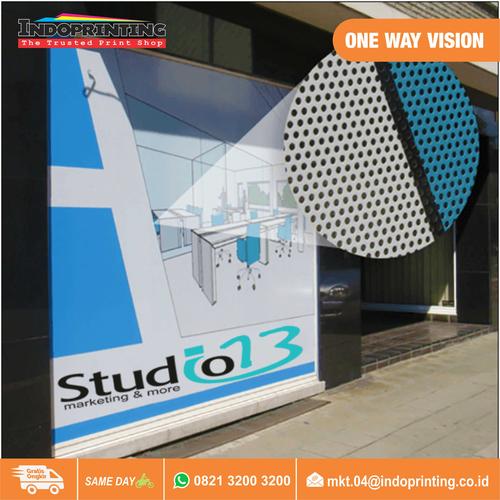 Jual STIKER / STICKER ONE WAY / ONE WAY VISION lebar 100cm (100cmx ...