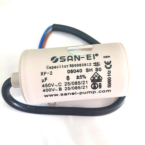 Jual KAPASITOR POMPA AIR 8UF 450VAC CAPACITOR BULLET CONDENSATOR SPARE ...