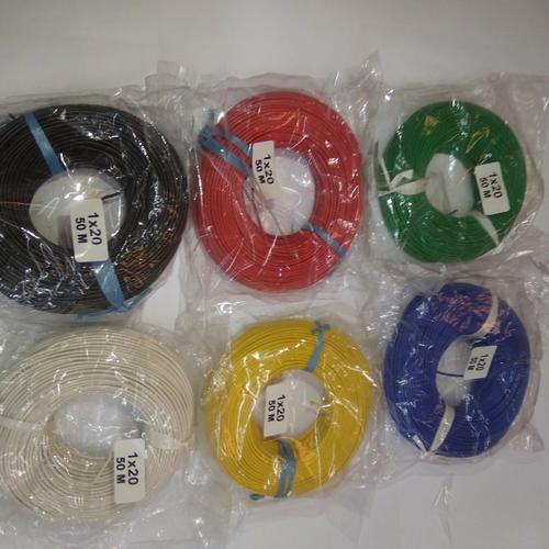 Jual Kabel Serabut 1x20 50Meter Per Roll Kabel 6Warna - Kuning ...