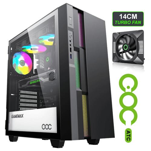 Jual GAMEMAX BRUFEN C3 BLACK GREY TEMPERED GLASS ARGB COC GAMING ATX ...