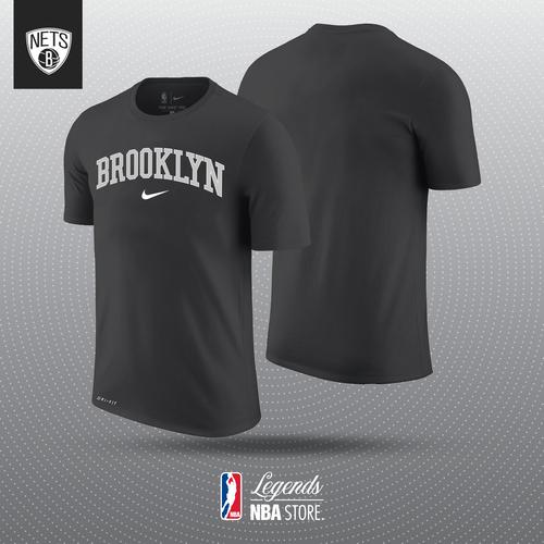 Jual Tshirt Basket Nike Men's Brooklyn Nets FONT Dri-FIT City Edition ...