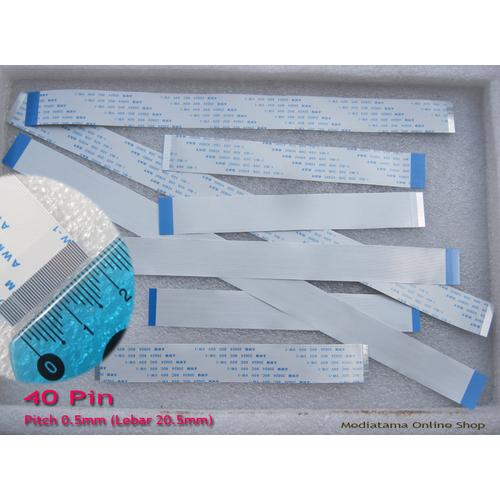 Jual PCB Flexible Cable AWM 40 Pin 0.5mm (Lebar 20.5mm) TTL TV LCD LED ...