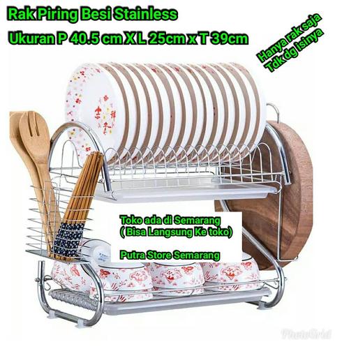 Jual Rak Piring Stainless Tempat piring Besi Minimalis dan Simple ...