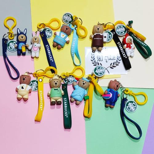 Jual Starbucks keychain / Gantungan kunci starbucks maskot bearista ...
