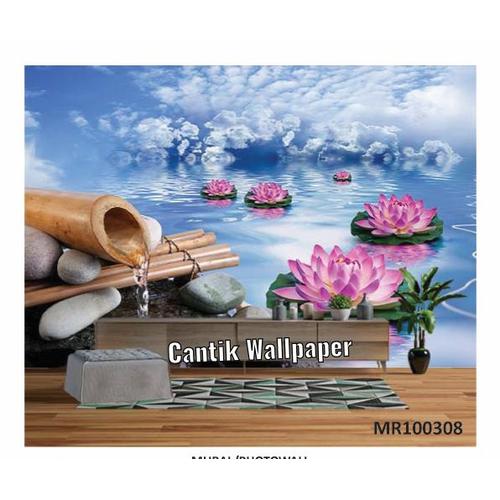 Jual Photowall Mural Dinding 3D Wallpaper Mural Bunga Teratai Natural ...