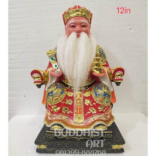 Jual Patung Hok Tek Ceng sin / Hok Tik / tua pe kong ruyi kayu 12 inch ...
